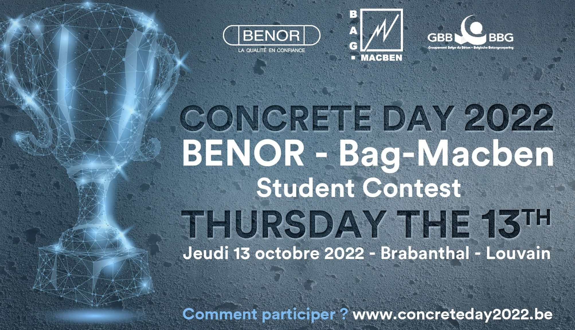 CONCRETE DAY 2022 : BENOR – BAG-MacBen Student Contest - BENOR
